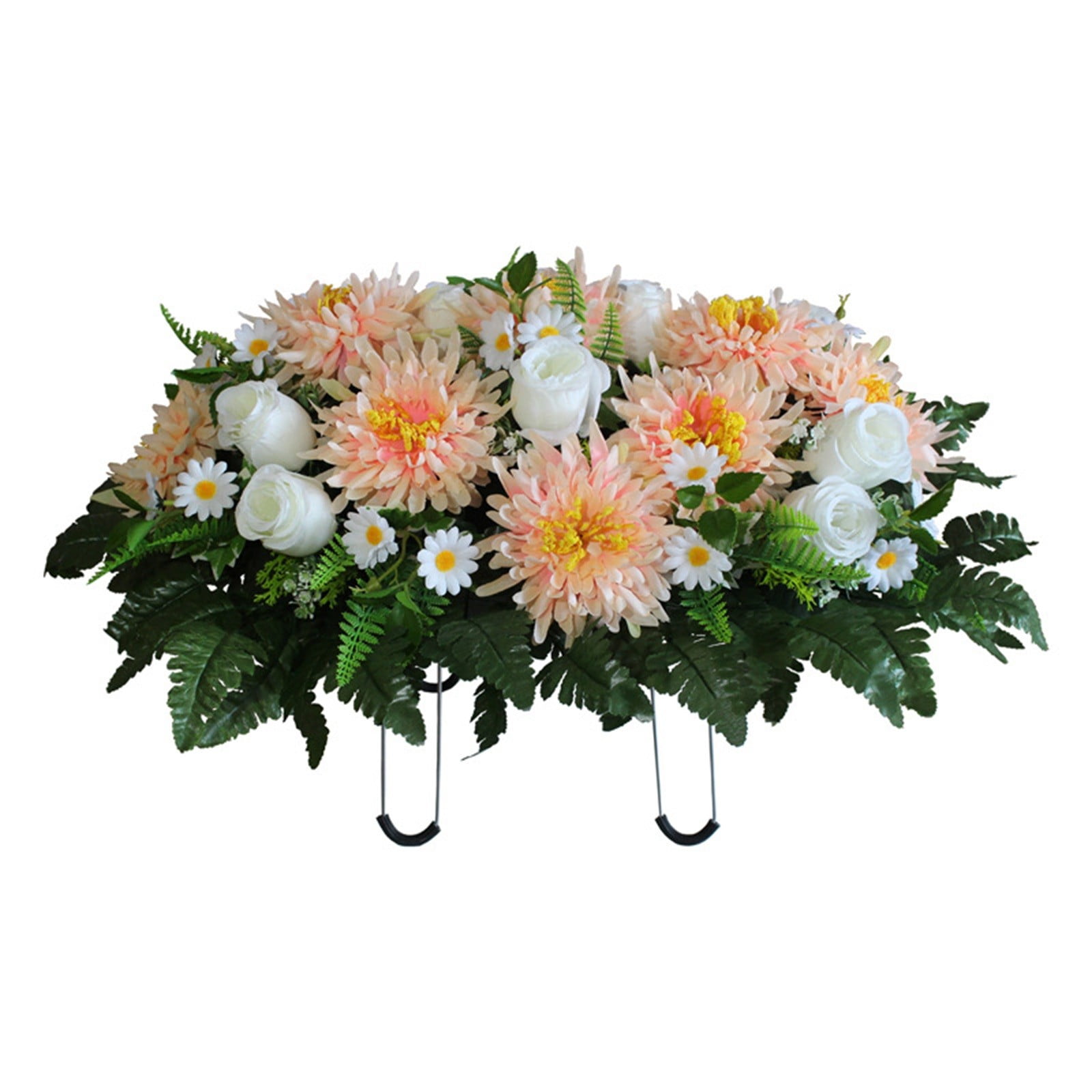 Noothes Cemetery Flowers for Grave, Grave Decorations Artificial Silk ...