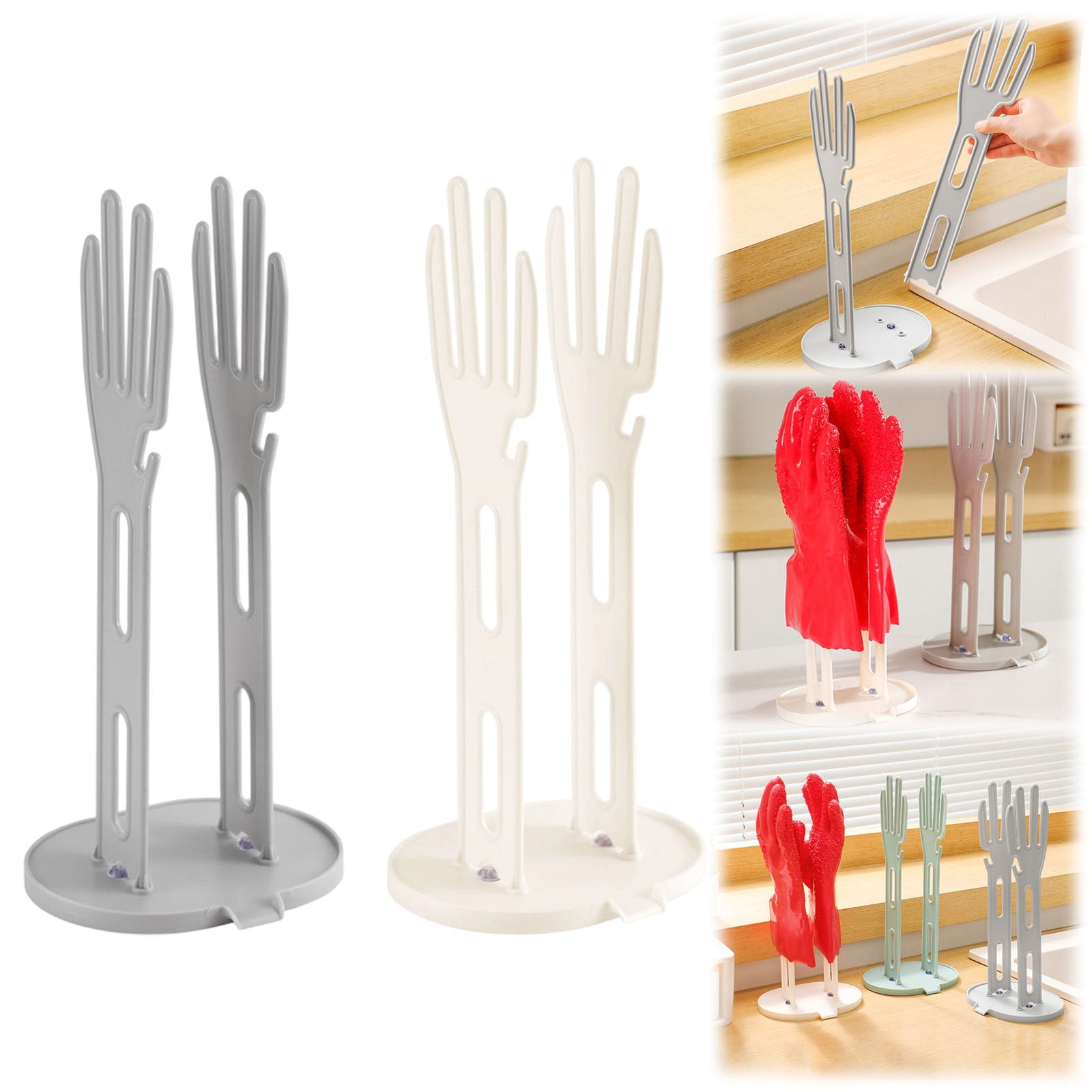 Noothes Dish Glove Holder & Drying Rack - Compact Airflow-Promoting ...