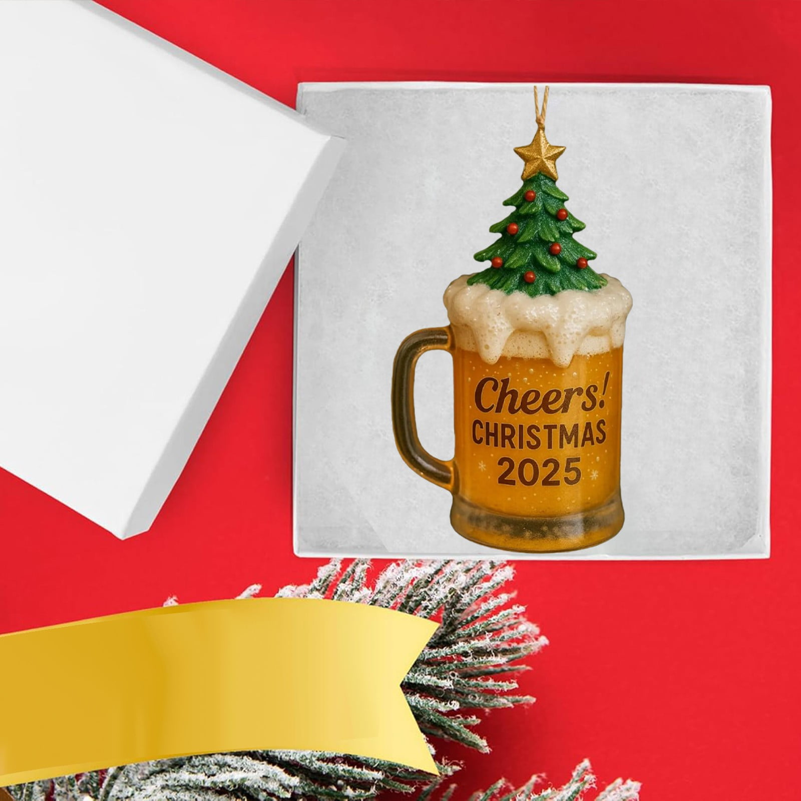Noothes Festive Beer Mug Tree Hanging Decor - Personalized 2025 ...
