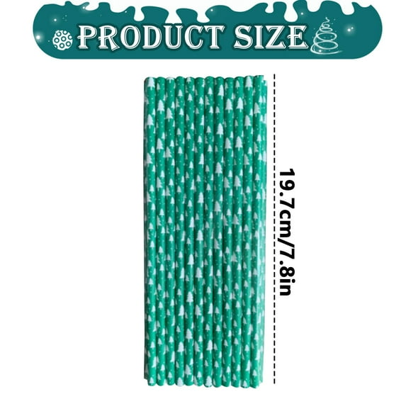 Noothes Green Christmas Tree Pattern Paper Cups - Eco-Friendly ...