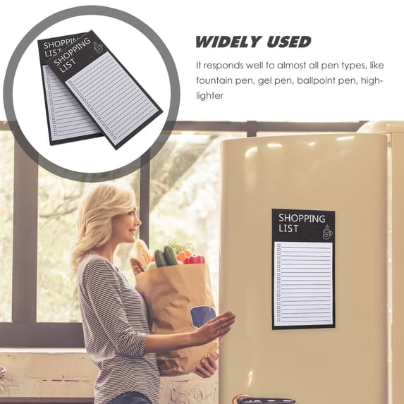 Noothes Grocery List Magnetic Pad for Fridge All Out Grocery List ...