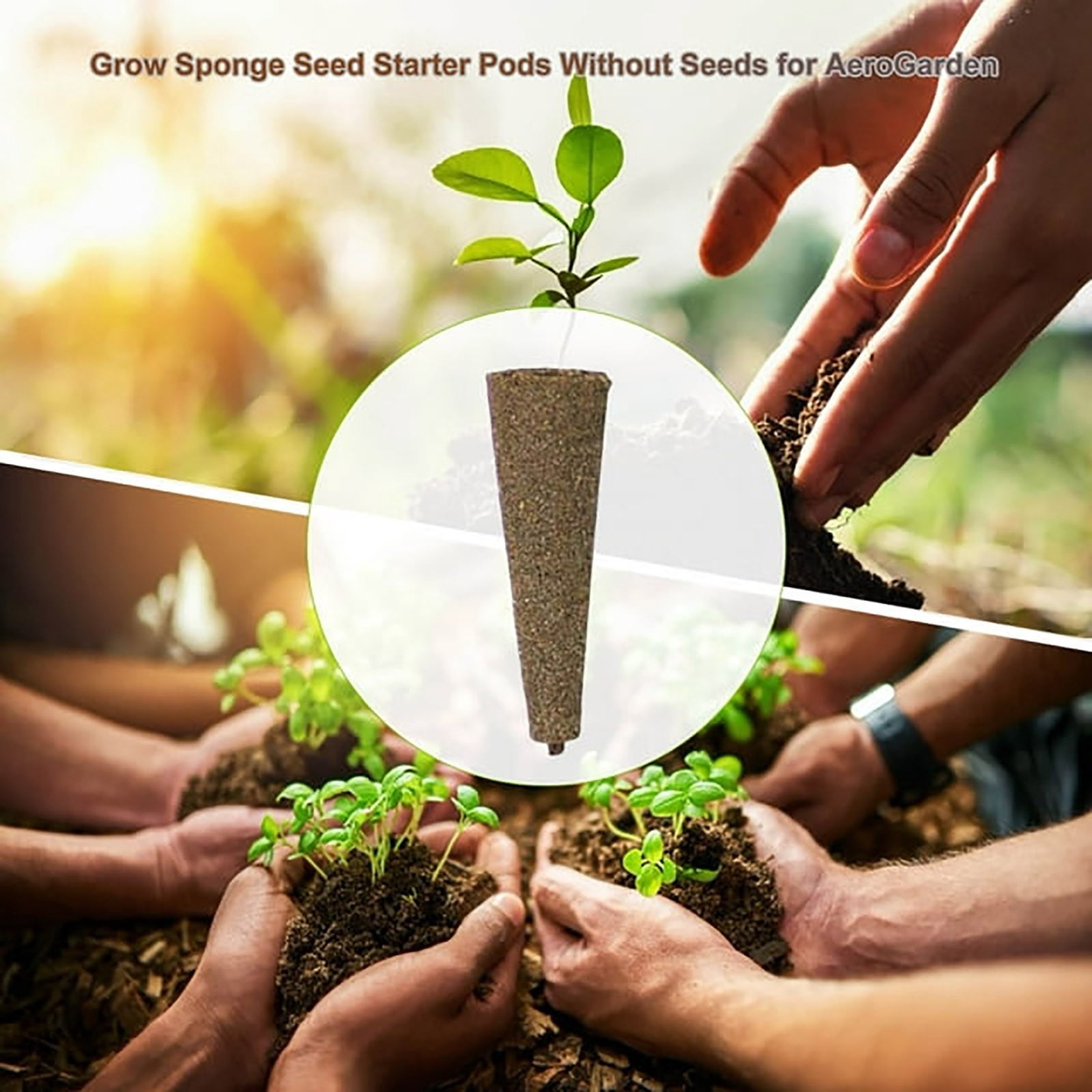 Noothes Grow Sponges Hydroponic Pods Aerogarden Sponges Seed Pods For ...