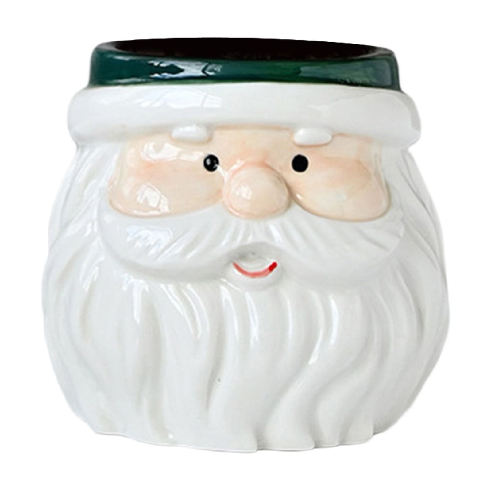 Noothes Santa Ceramic Flowerpot Christmas Tree Planter with Festive ...