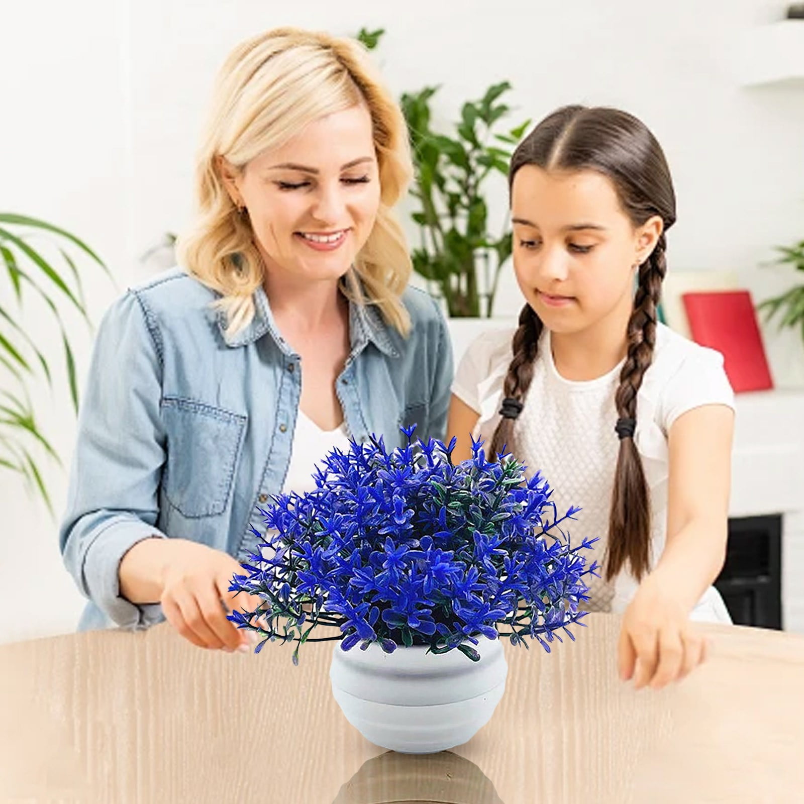 Noothes Small Fake Flowers Fake Plant 12cm Realistic Plastic Durable ...