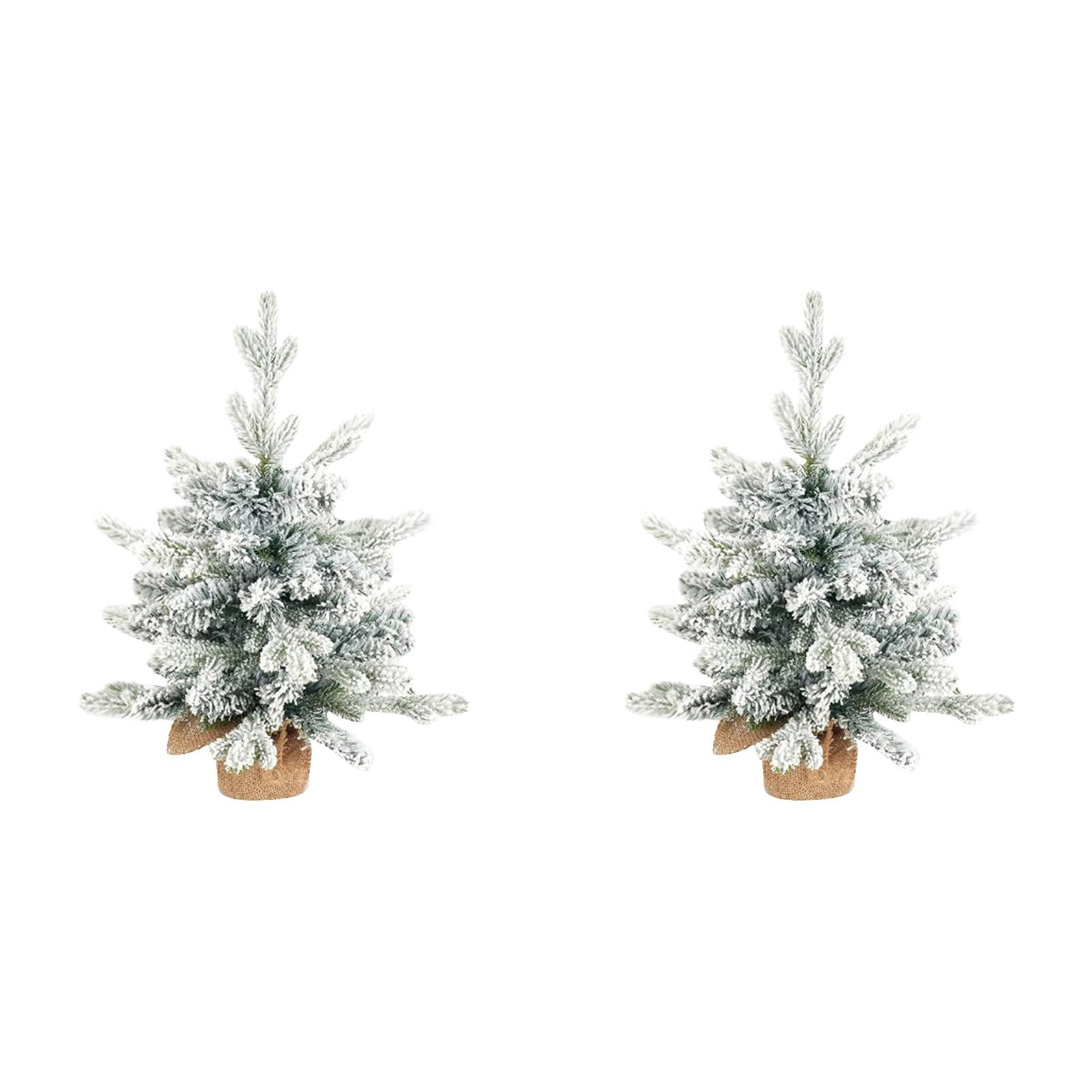 Noothes Tabletop Christmas Tree 18 Inch Pre-Lit Pre-Decorated Small ...