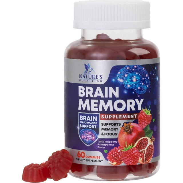 Nootropic Brain Booster Memory Supplement Gummy for Concentration ...