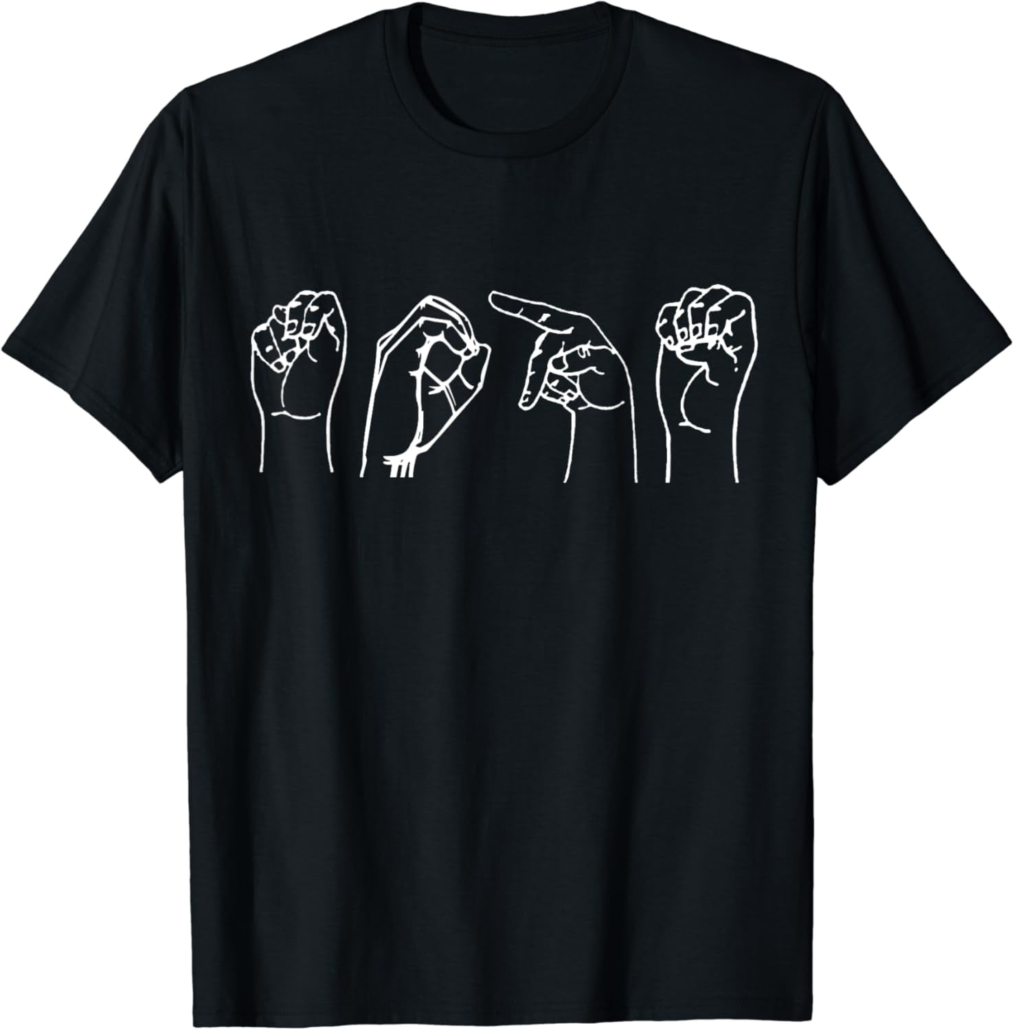 Nope ASL Pro Deaf Awareness Sign Language Interpreter Gifts T-Shirt ...