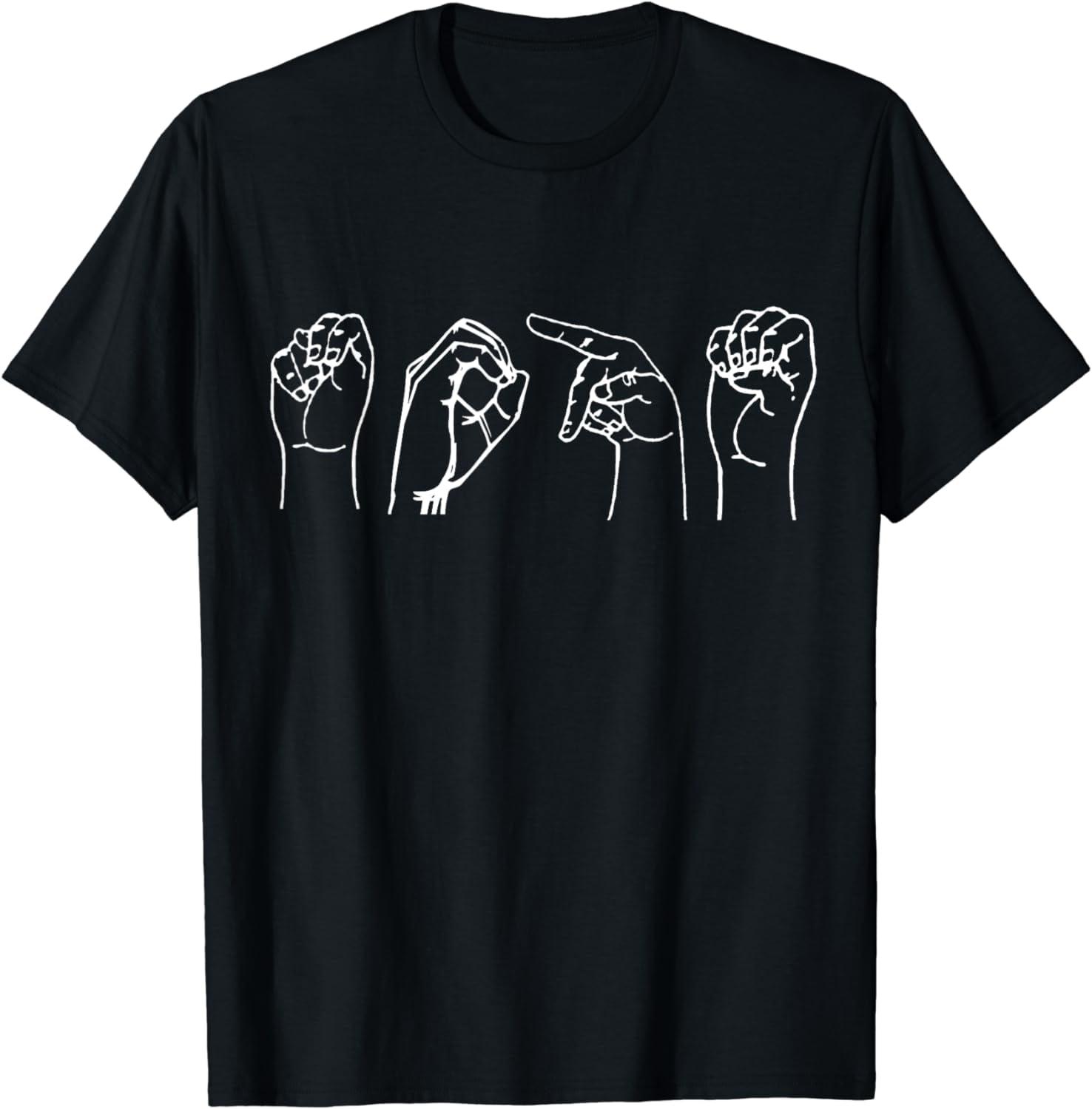 Nope ASL Pro Deaf Awareness Sign Language Interpreter Gifts T-Shirt ...