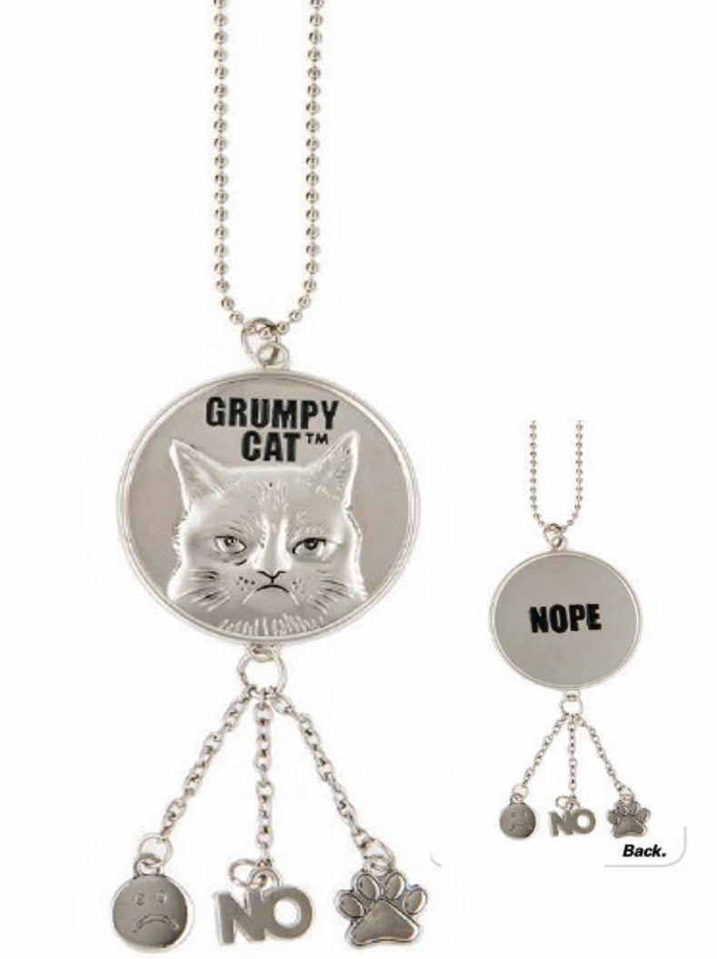 Nope Grumpy Cat Medallion Car Charm - By Ganz - Walmart.com