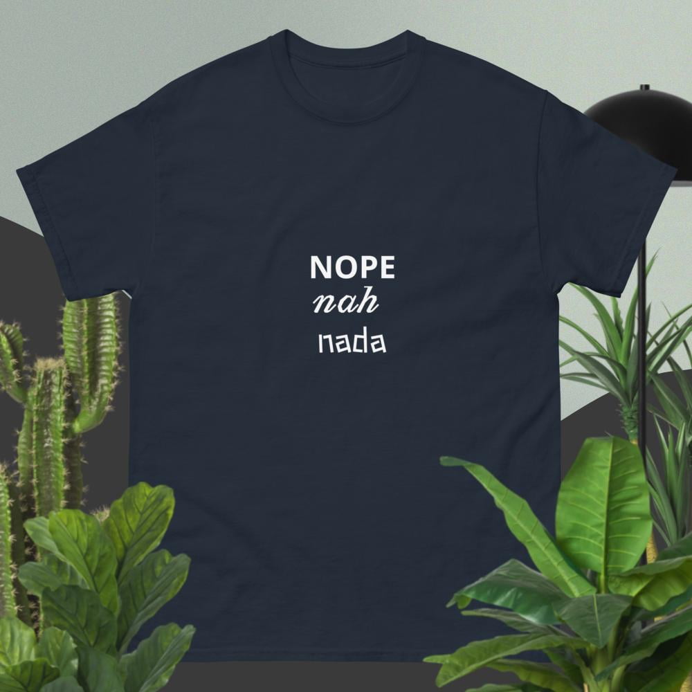 Nope nah nada (Navy, 4XL) - Walmart.com