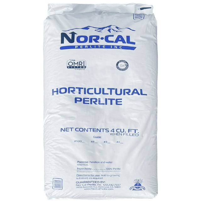 NorCal Perlite Medium Grade for Indoor/Outdoor Plants - Soil Additive ...
