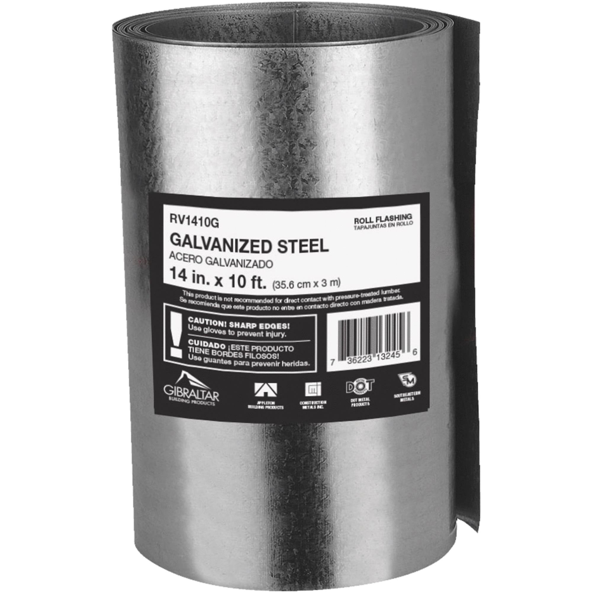 NorWesco 14 In. x 10 Ft. Mill Galvanized Roll Valley Flashing 518942 ...
