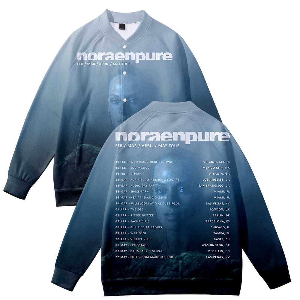 Nora En Pure Merch Same Style Baseball Jacket Women Men Fashion Long ...