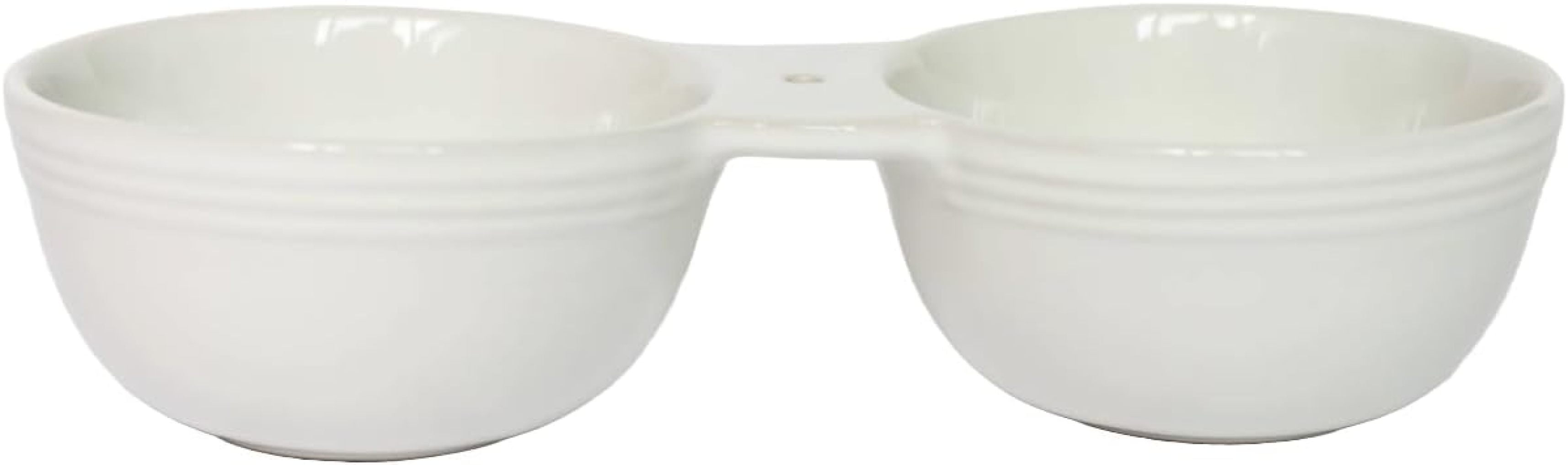 Nora Fleming Stoneware Double Dipper - Condiment Tray for Entertaining - Perfect for Dips ...