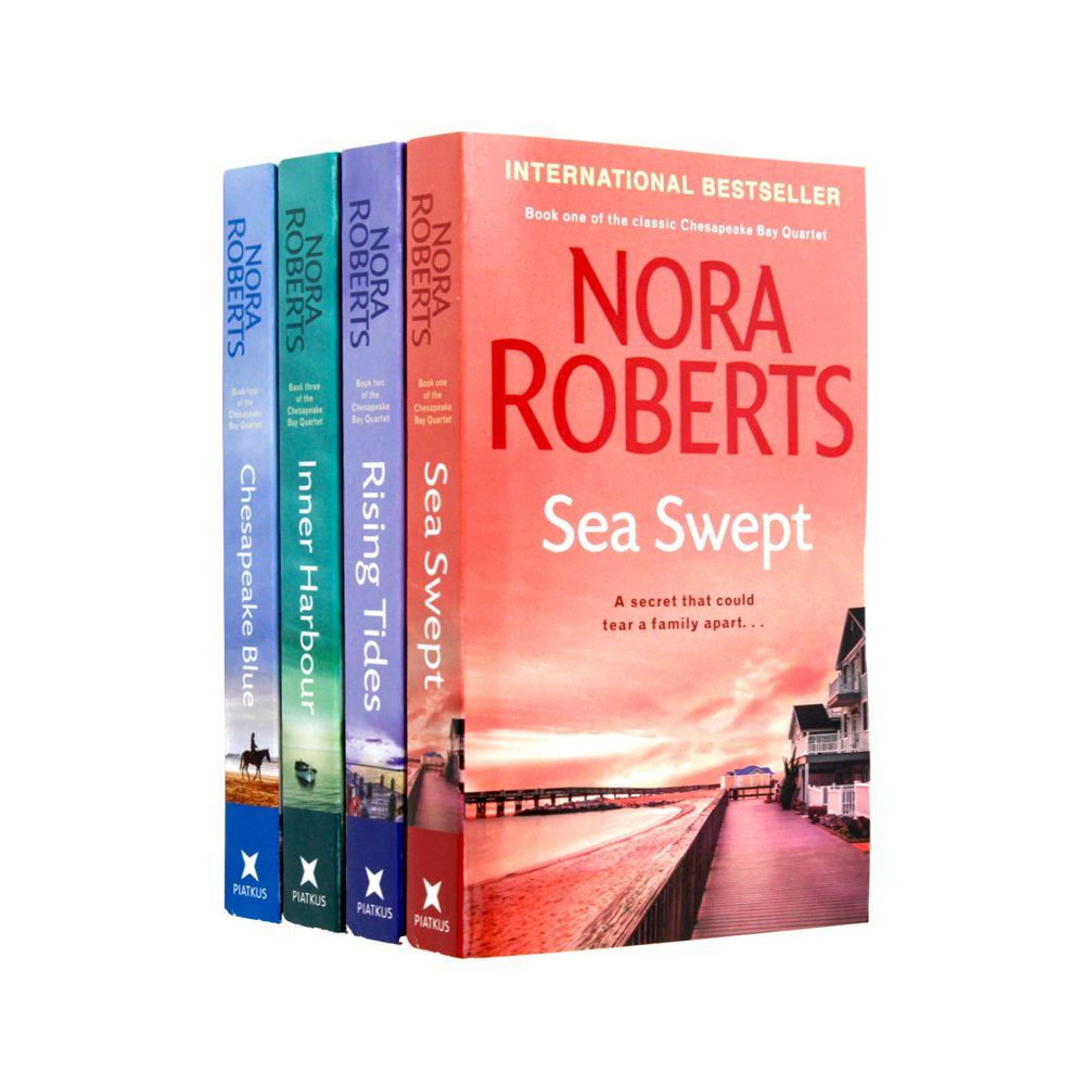 Nora Roberts Chesapeake Bay Series 4 Books Collection Set (Sea Swept, Rising Tides, Inner ...