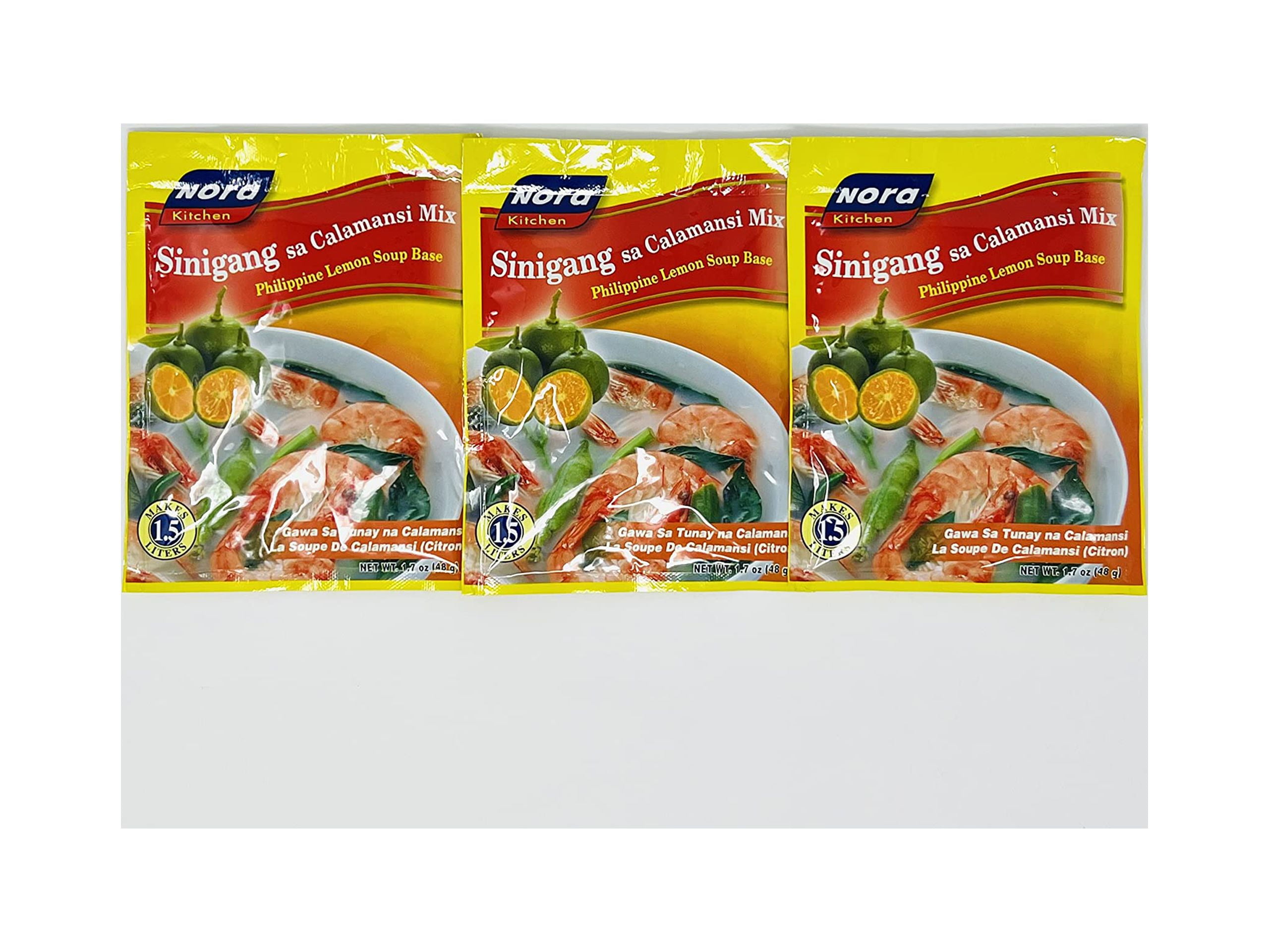Nora Sinigang Soup Mix Calamansi (Philippine Lemon) 48G (3 Packs) - Walmart.com