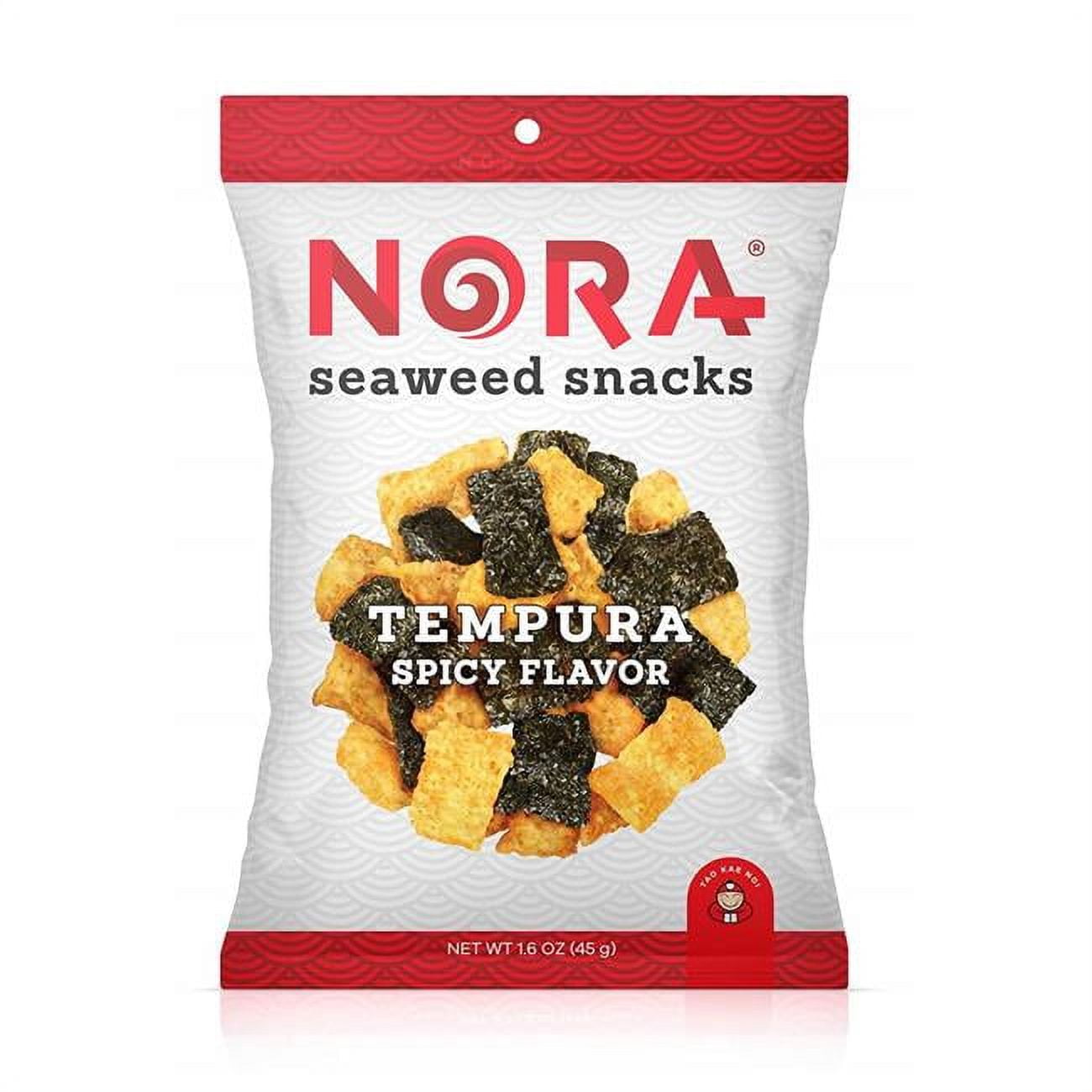 Nora Snacks 245485 1.6 oz Tempura Seaweed Spicy Seaweed Snack - Walmart.com