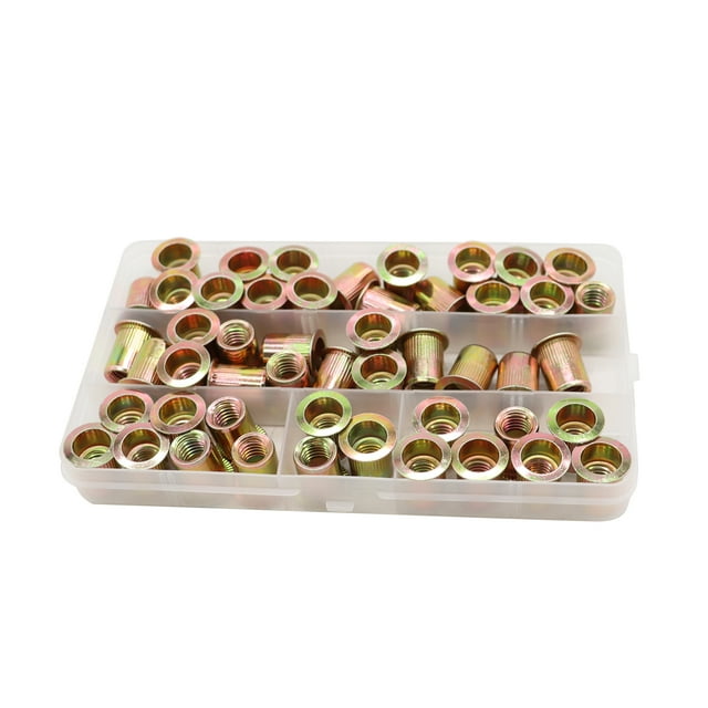 Norabaka 50pcs 3/ 8-16 Rivet Nut Rivnut Insert Nutsert Carbon Steel ...