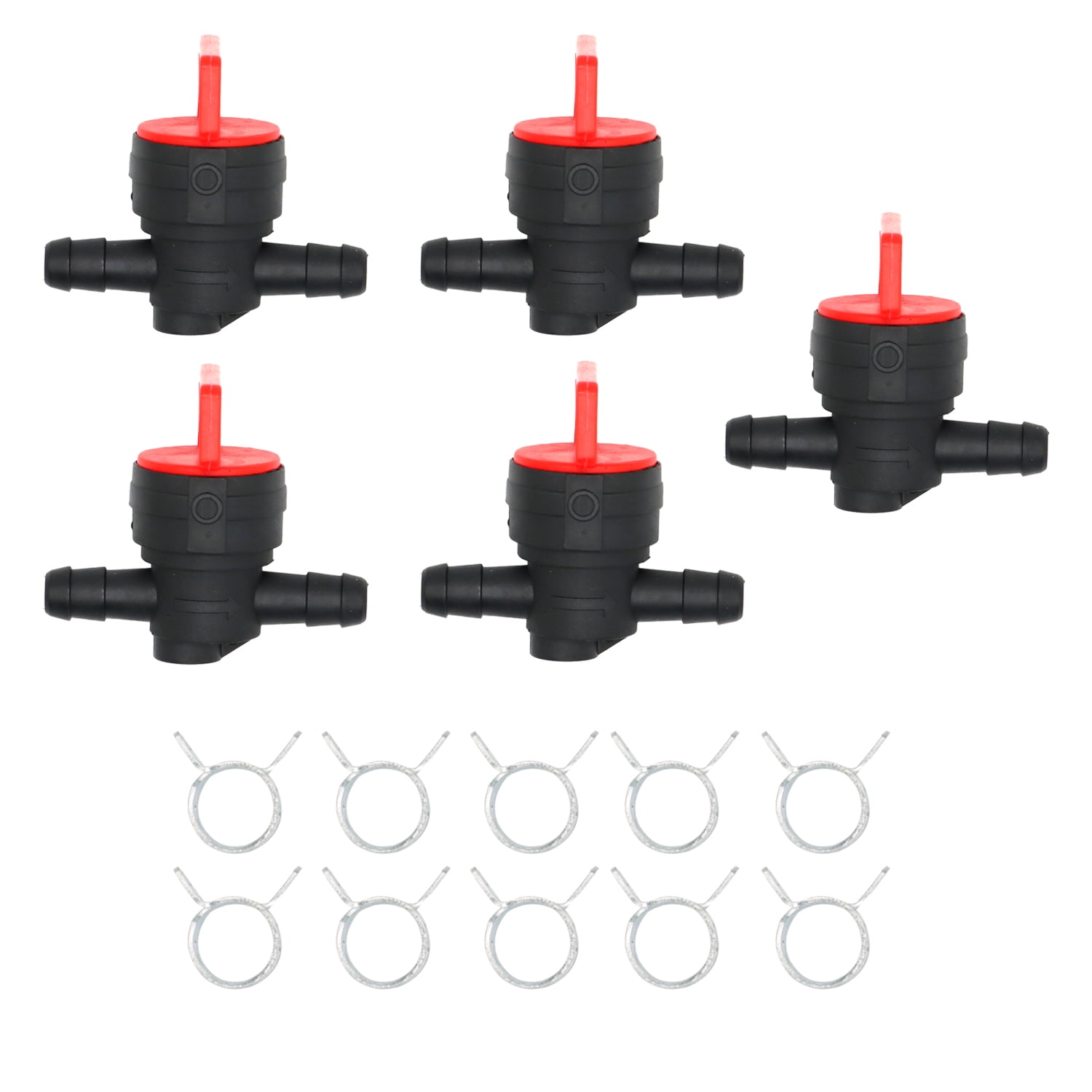Norabaka 5PC 1/4" Inline Fuel Shut Off Valve for Briggs & Stratton ...