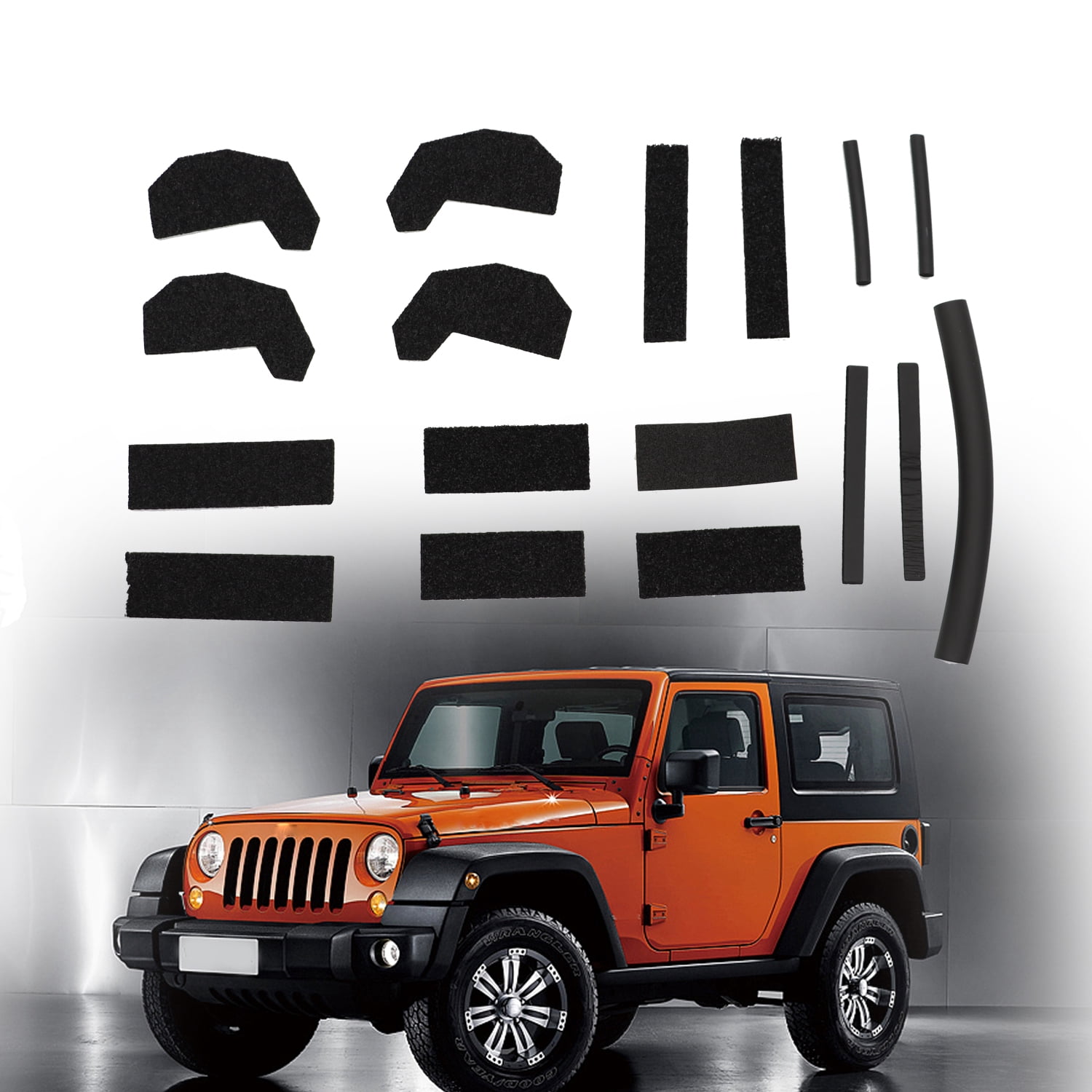 Norabaka Hard Top Foam Blocker Seal Kit 68026937AB 13510.70 for JK ...