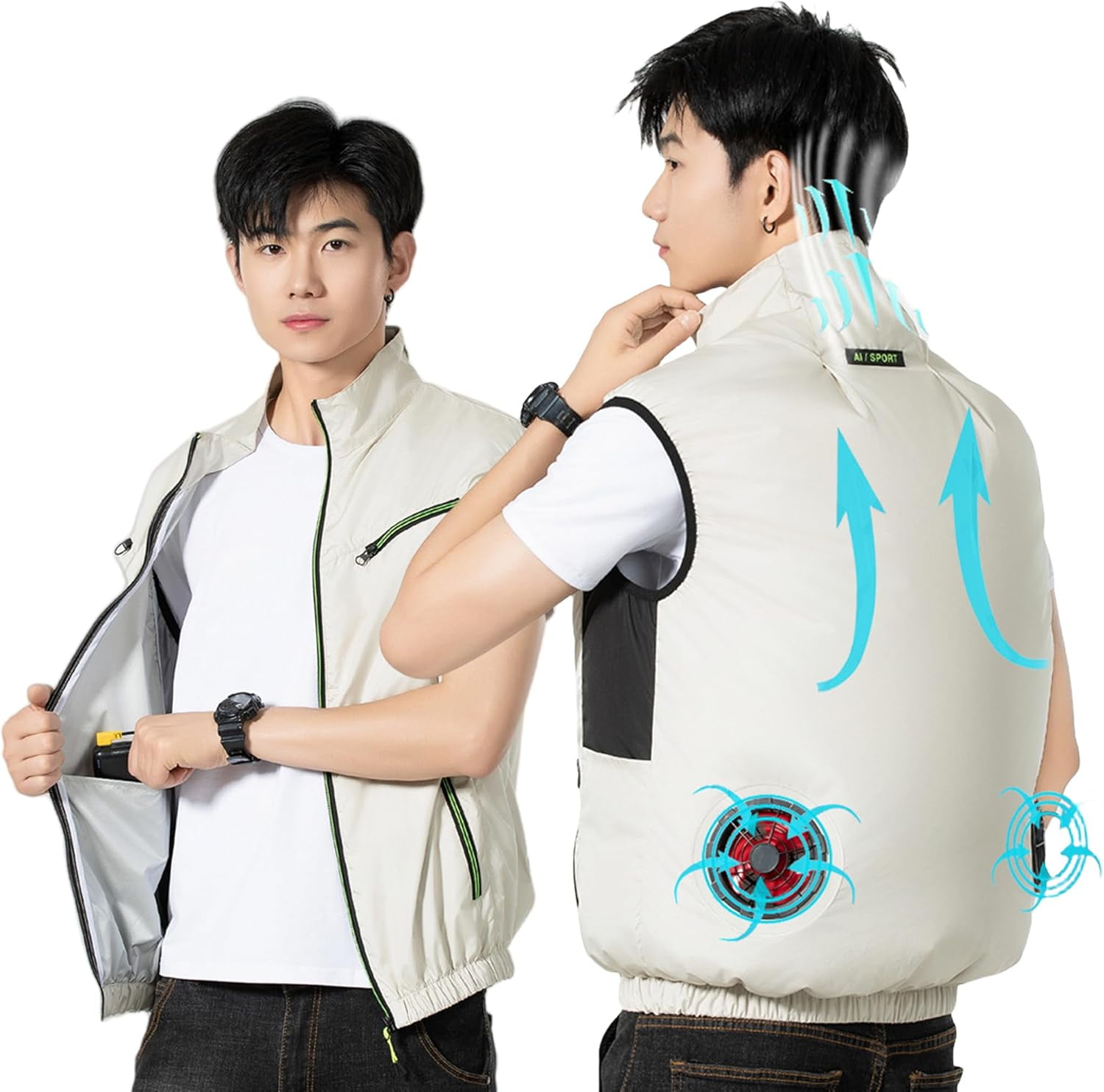 Noraui Storm Fan Jacket, Japanese Cooling Vests for Hot Weather, Air ...