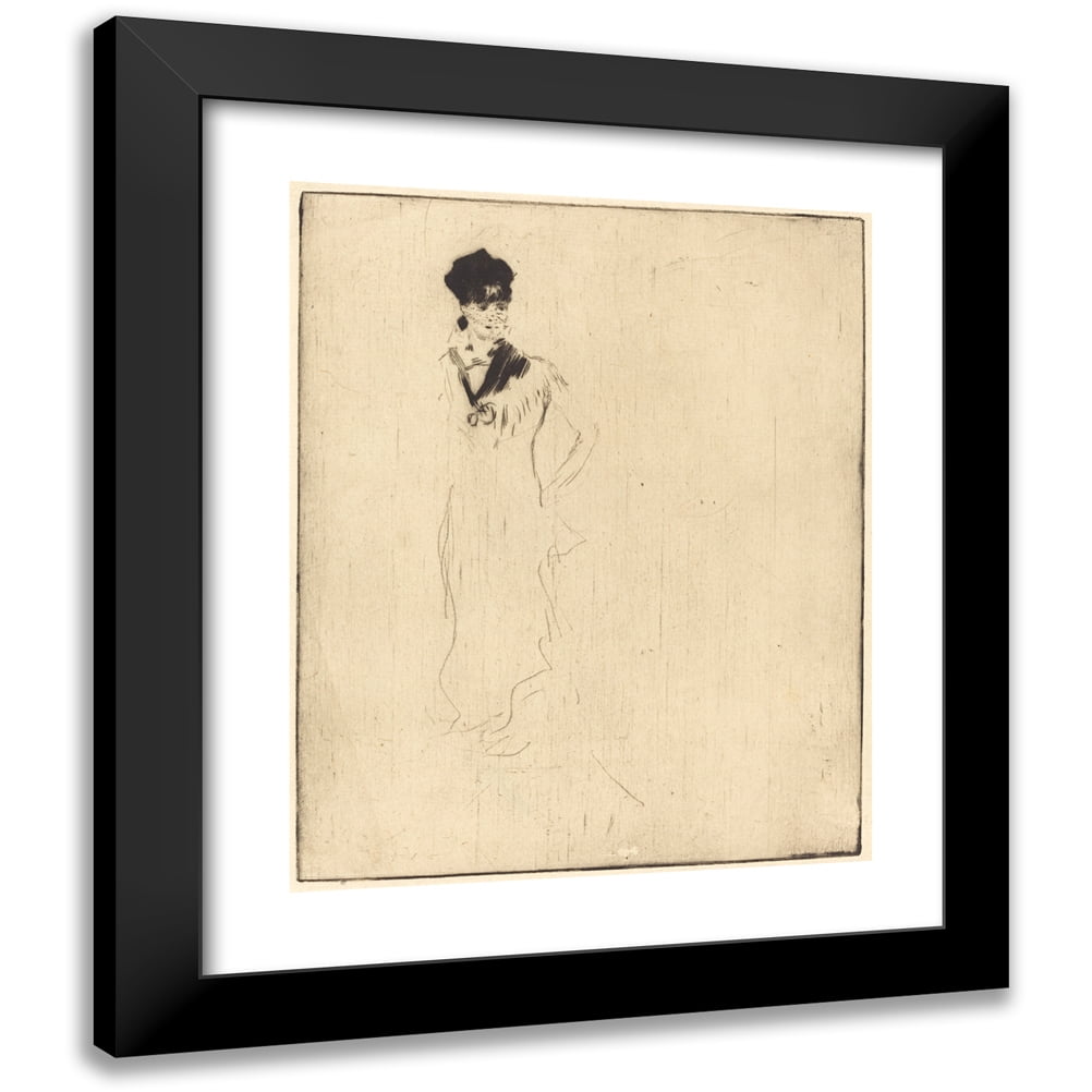 Norbert Goeneutte 15x18 Black Modern Framed Museum Art Print Titled ...