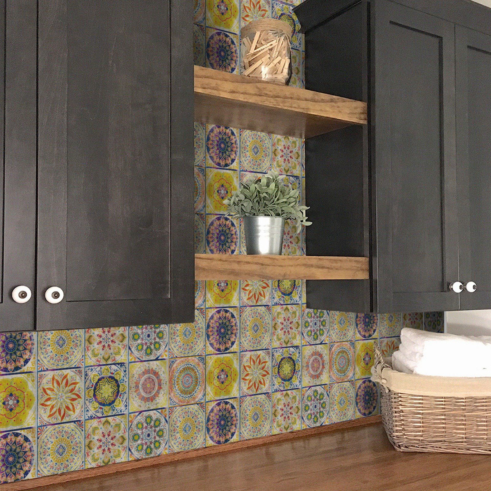 Norbi 24 PCS Peel and Stick Wall Sticky Backsplash PVC Waterproof ...