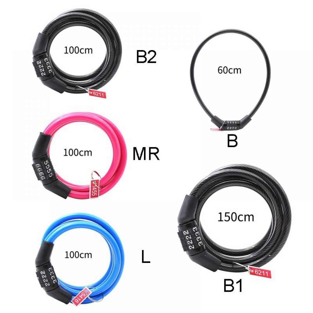 Norbi Bike Lock Cable,Bike Cable Basic Self Coiling Resettable ...