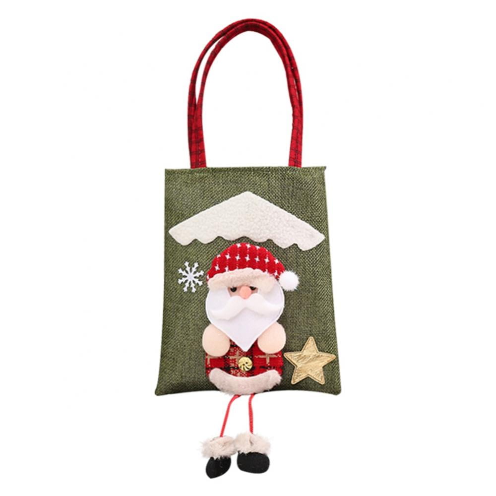 Norbi Christmas Tote Bag 3D Santa Claus Snowman Elk Design, Handmade ...