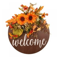 WaaHome Hello Fall Door Sign 10"x12" Fall Decor Signs for Front Door ...