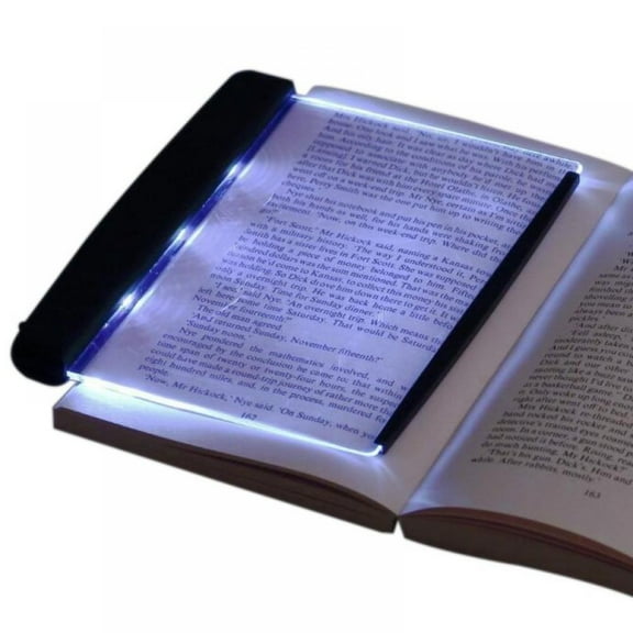 Flat Book Light - Rechargeable Smart LED Reading Light with 3 Color ...