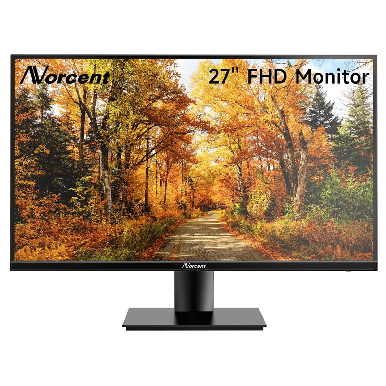 Norcent 27'' Monitor, 75hz Full HD 1080p, HDMI VGA, Wide Angle, Blue ...