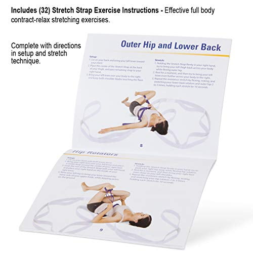 Norco Stretch Strap with Loops for Physical Therapy, Flexibility, Range of Motion and Workouts ...