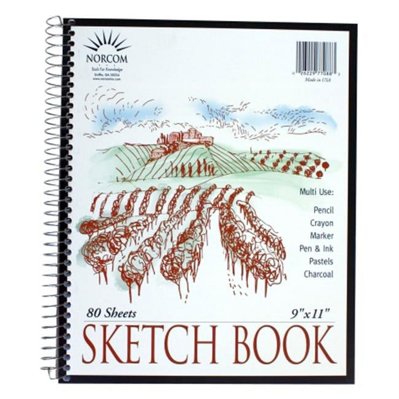 Norcom 77088-12 9" X 11" Sketch Book - Walmart.com