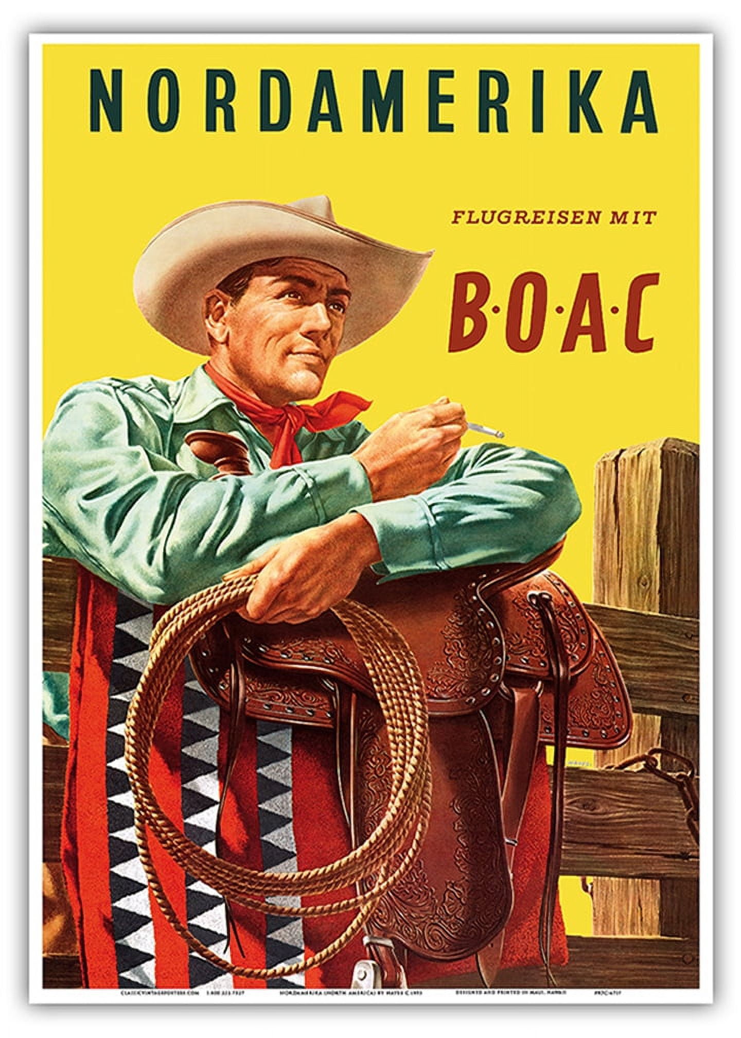 Nordamerika (North America) - Fly with BOAC (British Overseas Airways ...