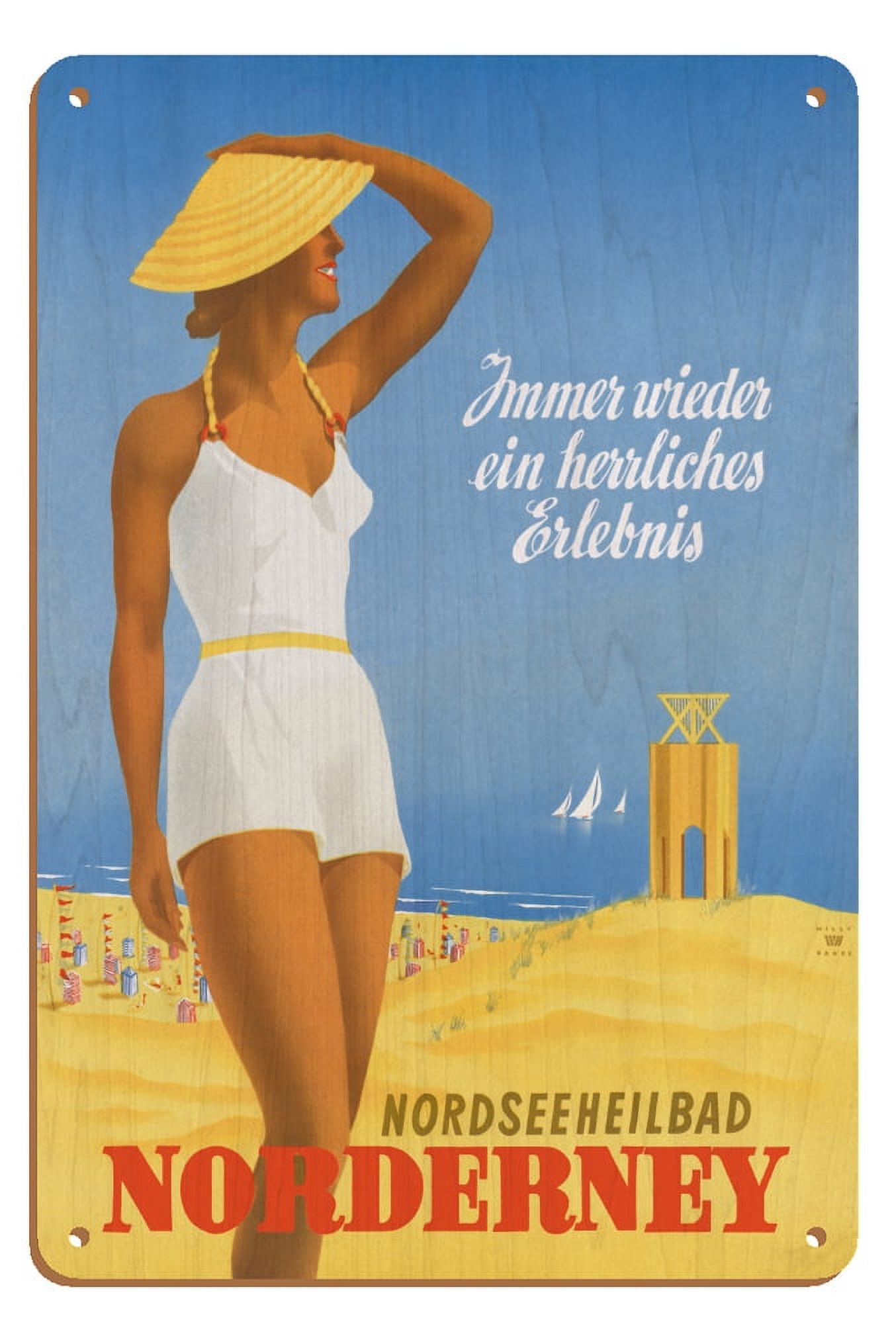 Norderney Germany - North Sea Resort (Nordseeheilbad) - Vintage Travel ...