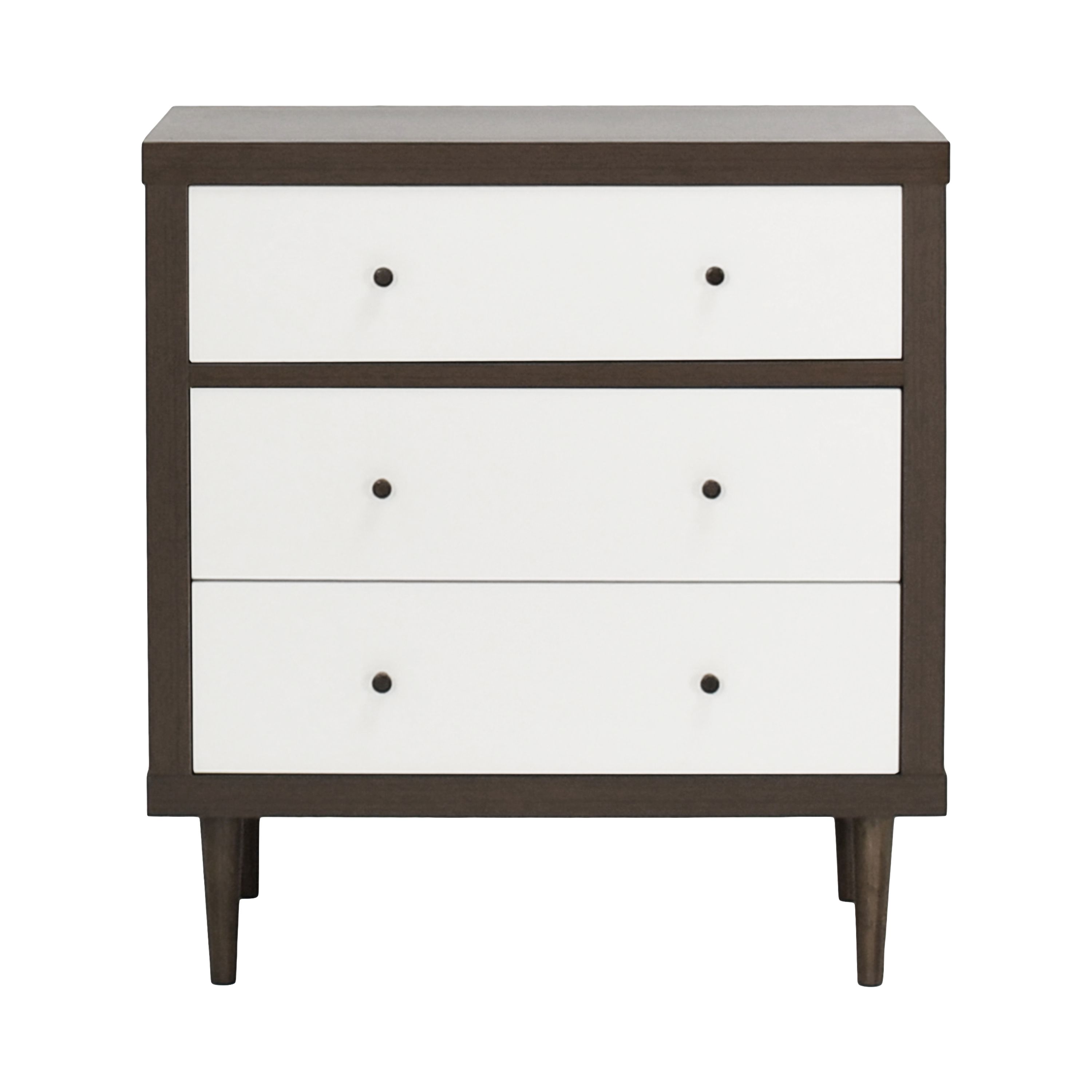 Nordic 3-Drawer Chest,Walnut Mdf Furniture Bedroom Dressers Chests ...