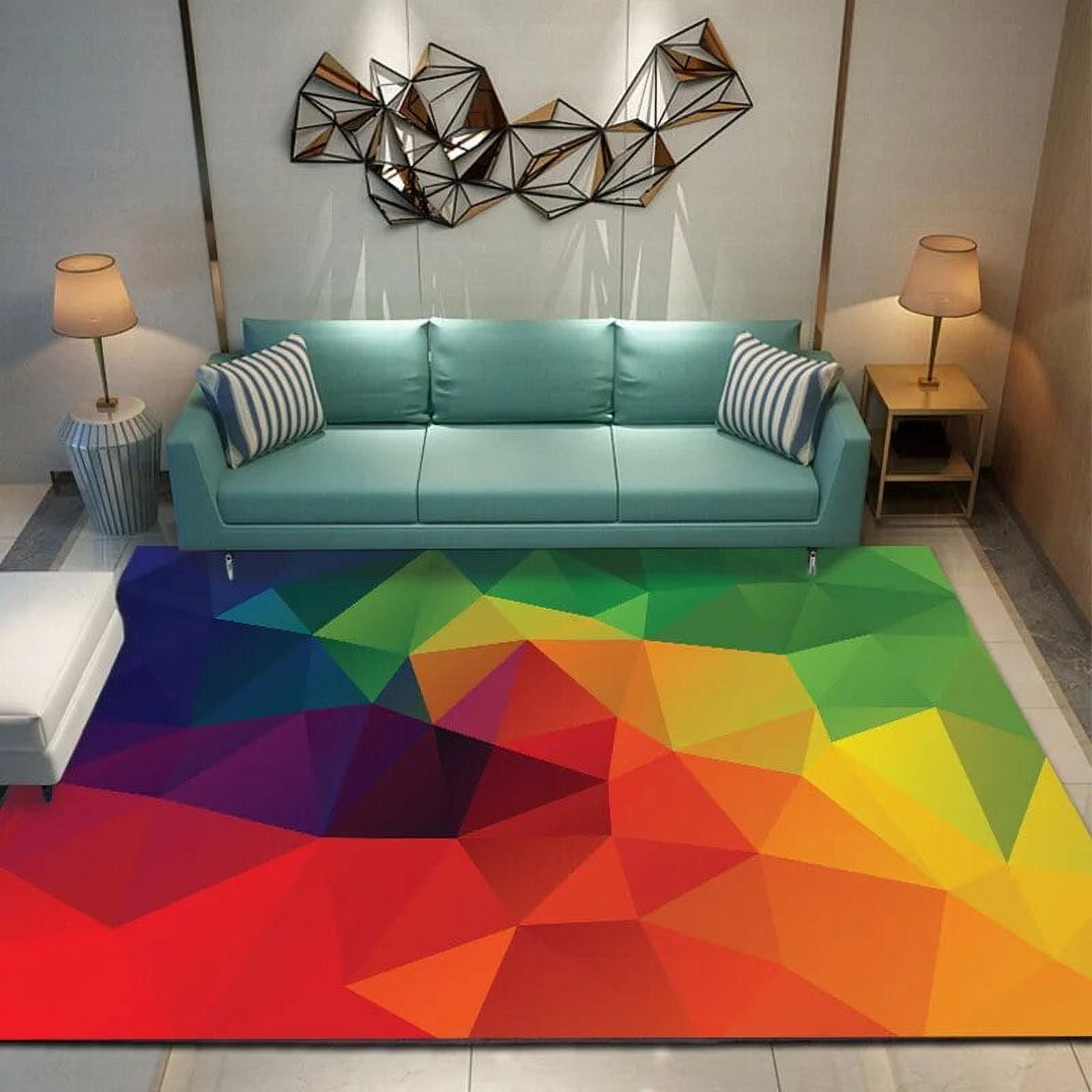 Nordic 3D Printed Large Carpet Space Series Floor Mat Living Room Home ...