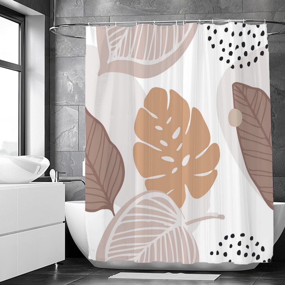 Nordic Abstract Art Boho Shower Curtain Waterproof Polyester Bath ...