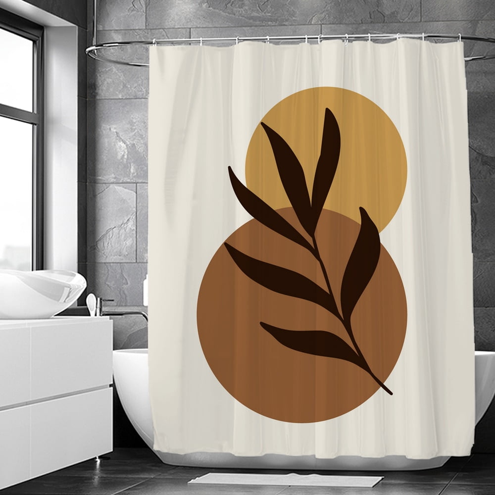 Nordic Abstract Art Boho Shower Curtain Waterproof Polyester Bath ...