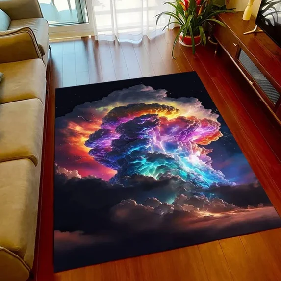 Nordic Abstract Colorful Cloud Carpet Oil Painting Style Sky Soft' Room ...
