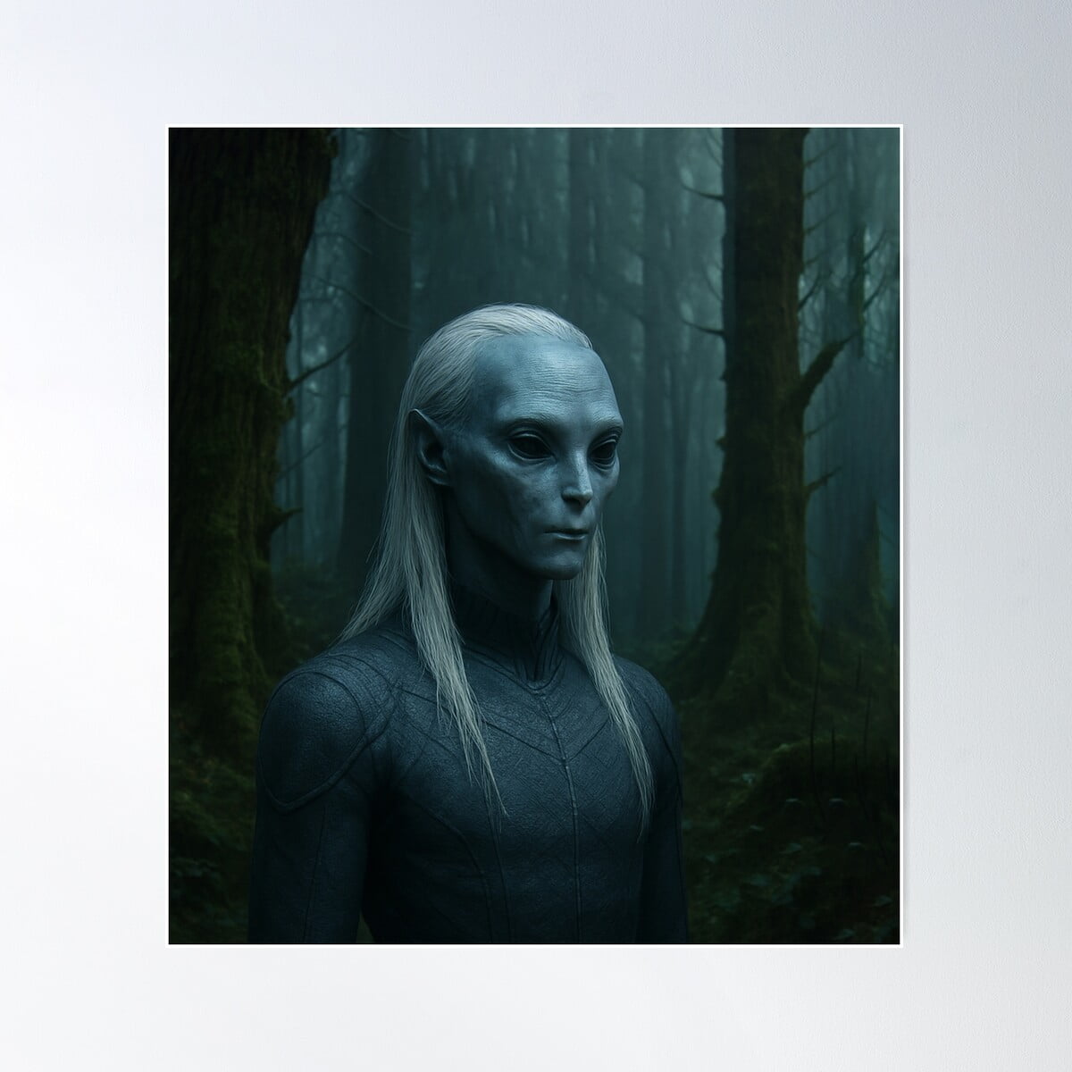 Nordic Alien Species | Realistic Sci-Fi Extraterrestrial Art Poster ...