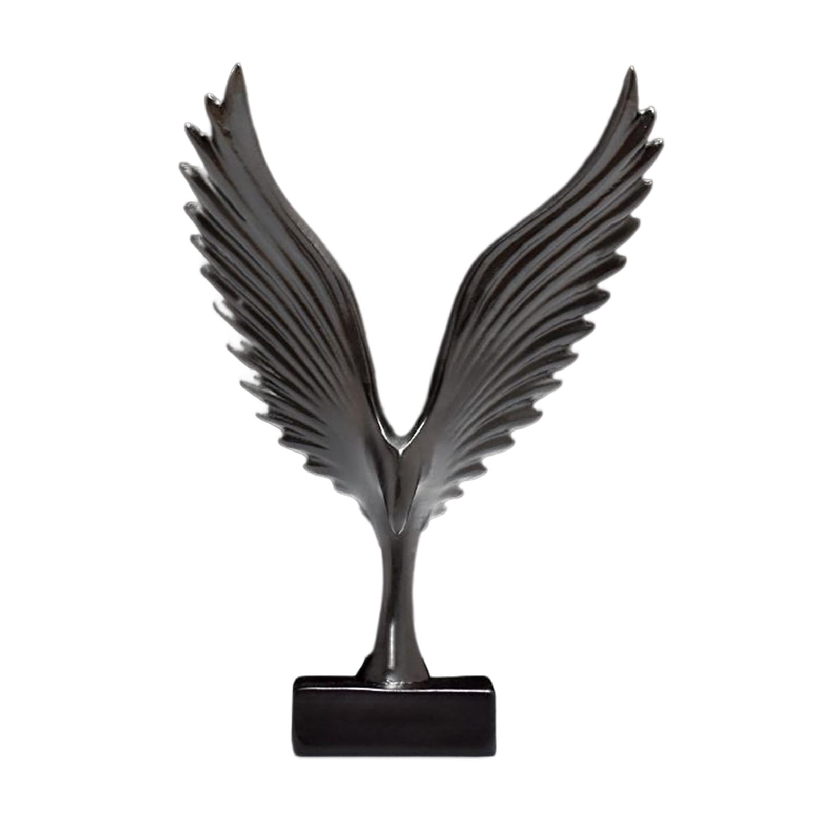 Nordic Angel Wing Statue Eagle Abstract Figurine Resin Sculpture Animal ...