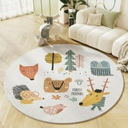 HemingWeigh Fuzzy Area Rug - 9 Fluffy Carpet Tiles For Kids Plush ...