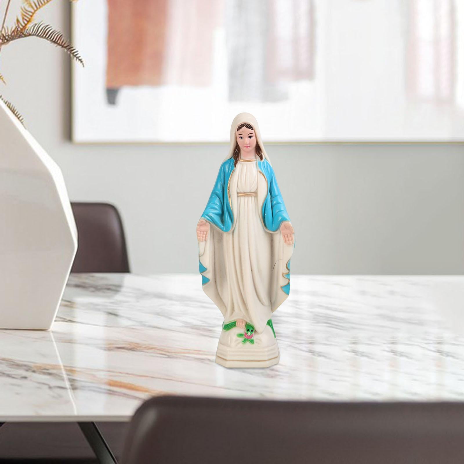 Nordic Blessed Mary Figurine Standing Statue Art Crafts Holy Mother ...
