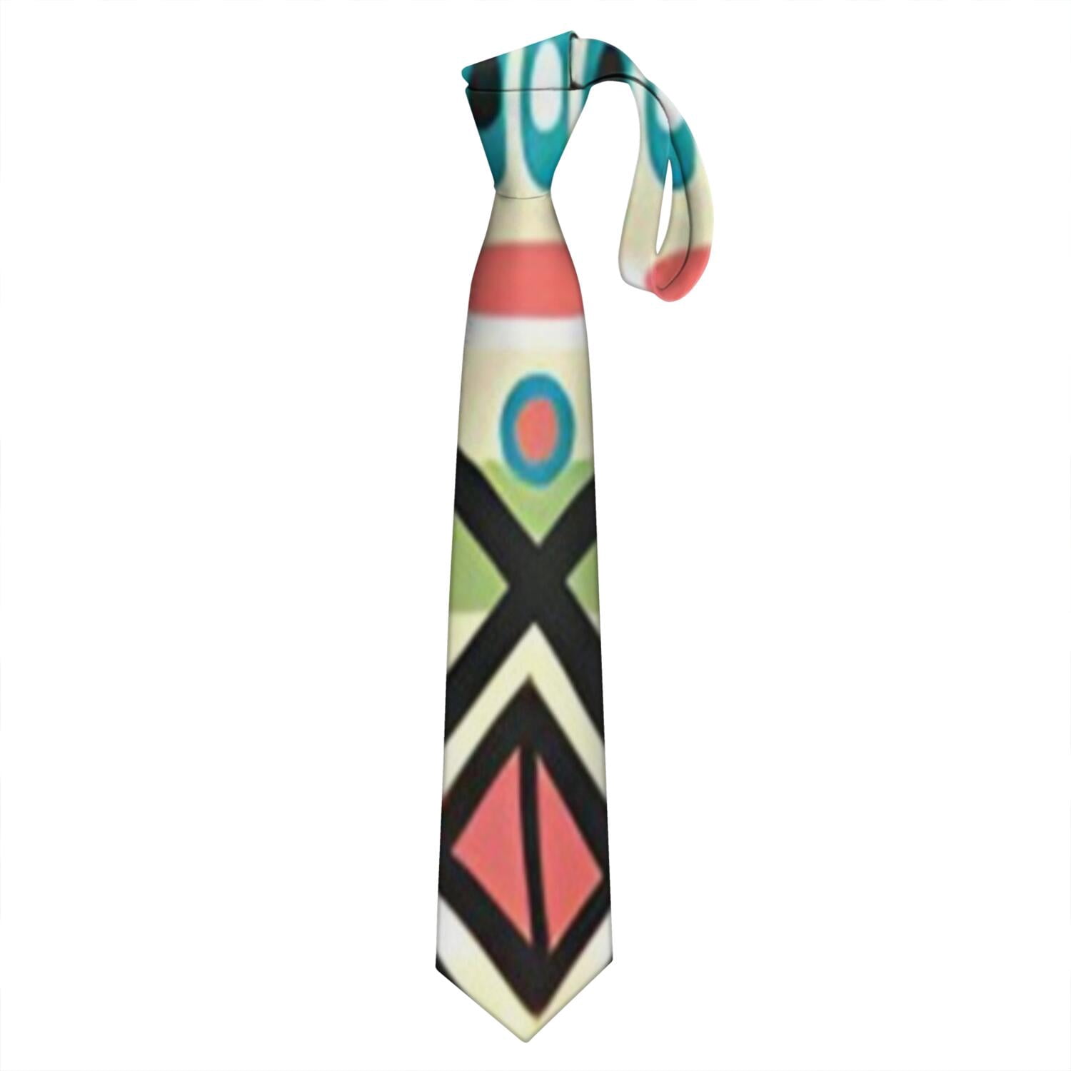 Nordic Boho Chic Men's Tie - Artistic Satin Necktie for Grooms ...