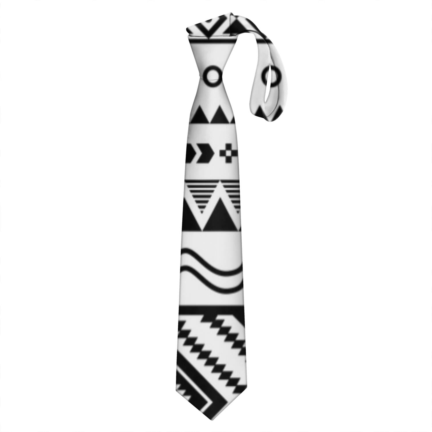 Nordic Boho Chic Satin Necktie - Artistic Tie for Groomsmen ...