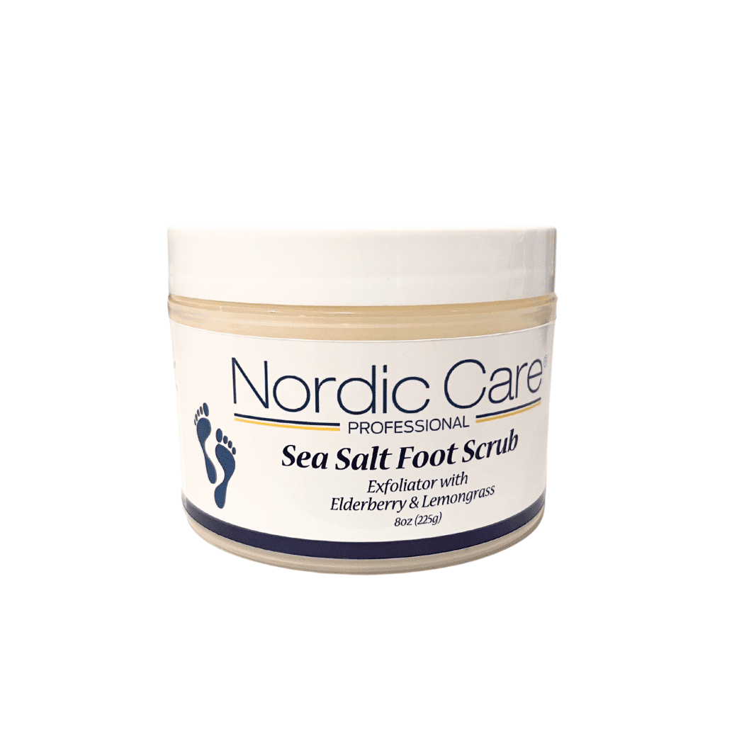 Nordic Care Sea Salt Foot Scrub with Elderberry Extract and Lemongrass ...