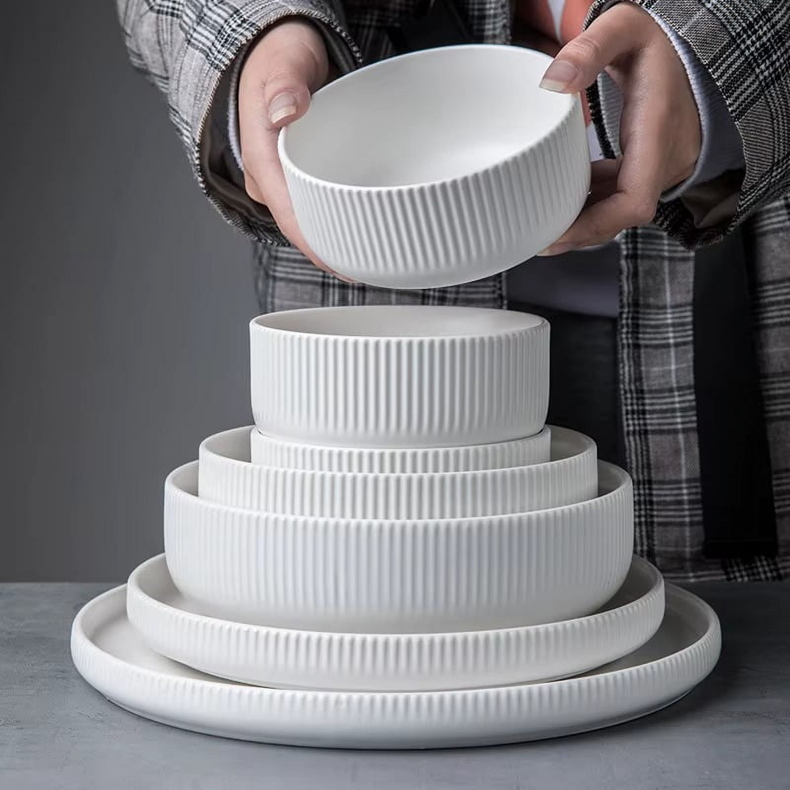Nordic Ceramic Tableware Matte Glazed Japanese Style Ins Style Dishes ...