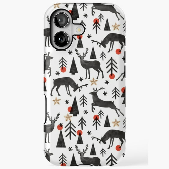 Nordic Christmas Traditional Holiday Design for iPhone 17 11 12 13 14 ...